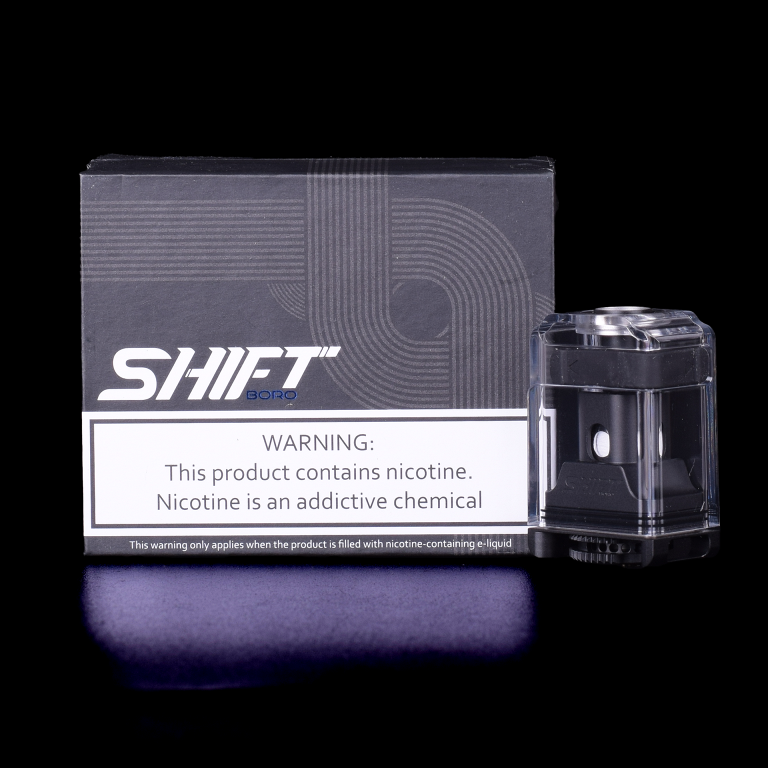 SHIFT BORO TANK V1.5 (MATTE BLACK) - Vaperz Cloud